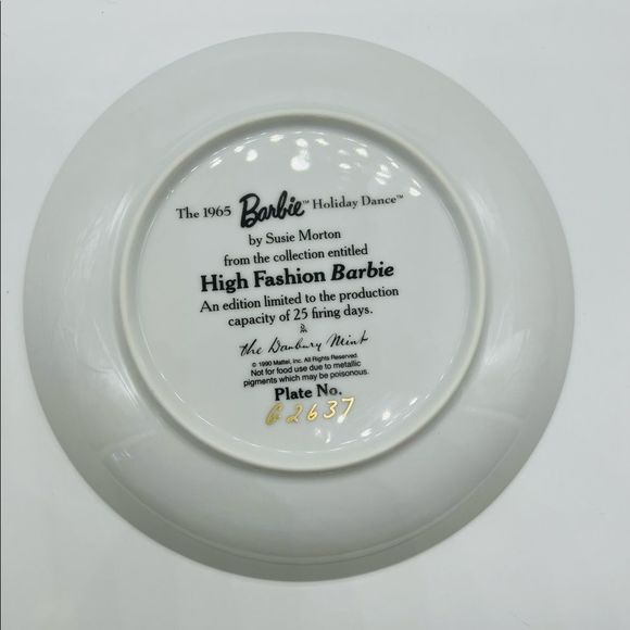 Accents | Barbie Collectible Plate Set | Poshmark